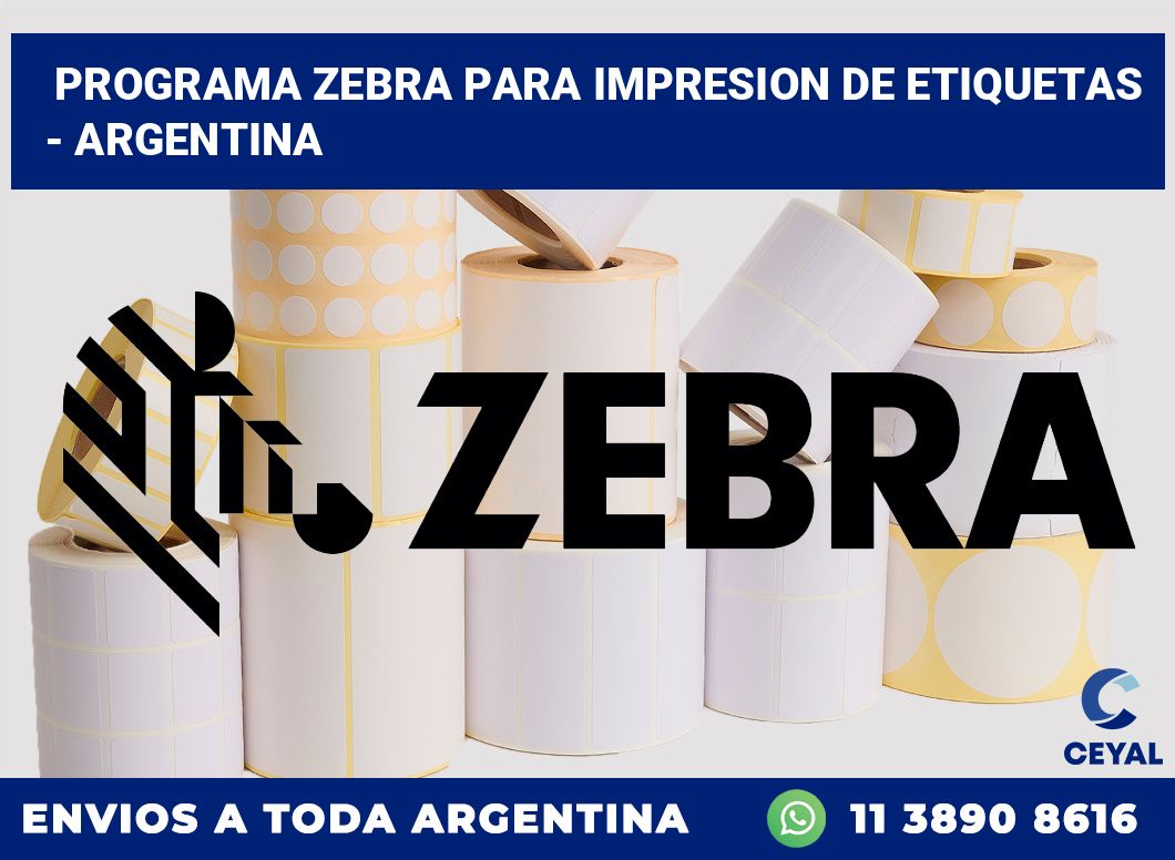 programa zebra para impresion de etiquetas – Argentina - Etiqueta Ropa