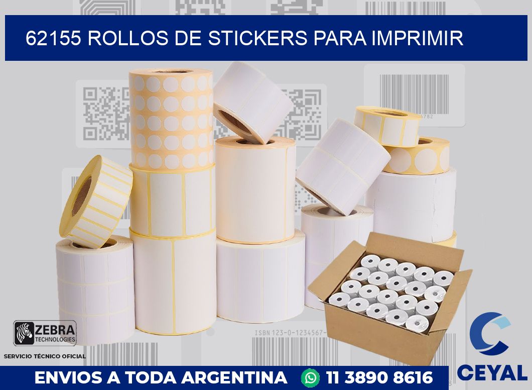 62155 ROLLOS DE STICKERS PARA IMPRIMIR - Etiqueta Ropa